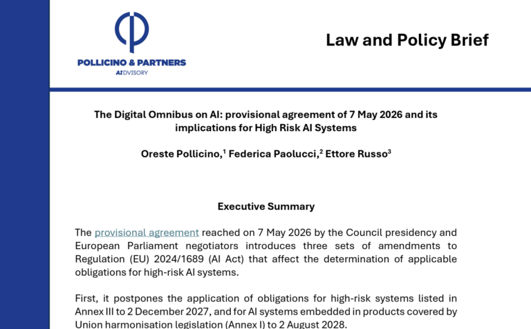 The Digital Omnibus on AI: provisional agreement of 7 May 2026 and its ...